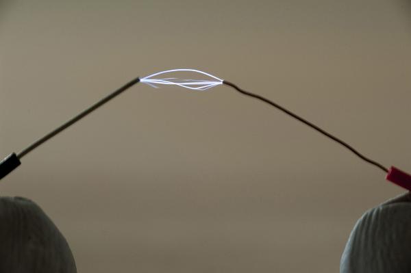 Free Stock image of Close up of blue spark bridging between two wires ...